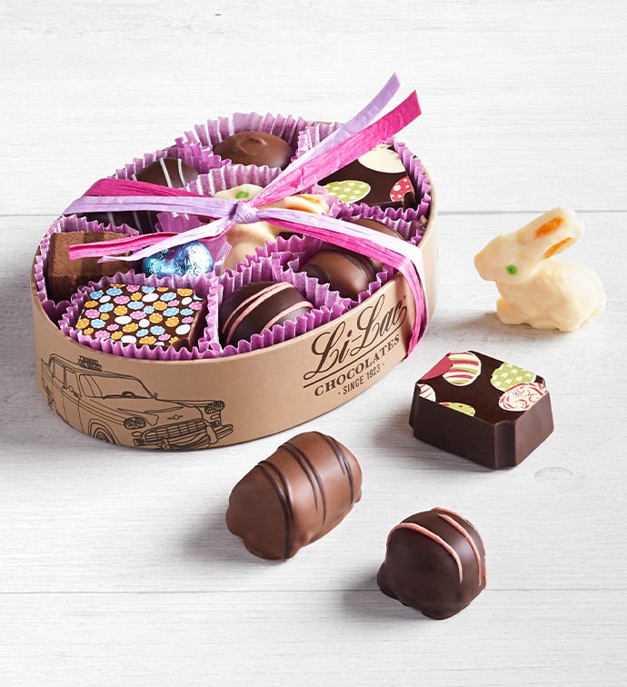 Li-Lac 9 pc Chocolate Easter Box